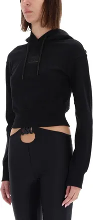Versace Jeans Couture Baroque Logo Patch Sweatshirt - Black