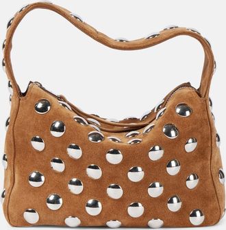 Khaite Schultertasche Elena Small aus Veloursleder