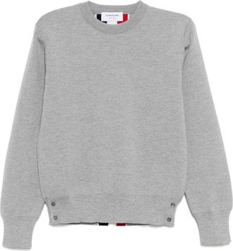 Thom Browne pull à col rond - Gris