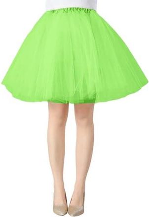 Generic Jupe Tulle Femme Tutu Jupe Jupes Femme Classique Unie - De Danse pour Plage, &Eacute;cole Ou Balade, Parfaite pour Printemps Et &Eacute;t&eacute;