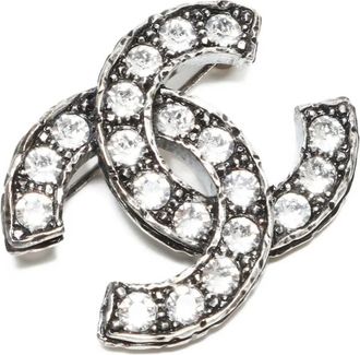 Chanel broche Inerlocking CC (2021) - Argent