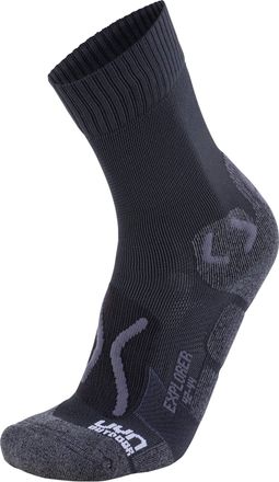 UYN Herren Outdoor Explorer Trekkingsocken Herren Socke, Black/Anthracite, 47 EU