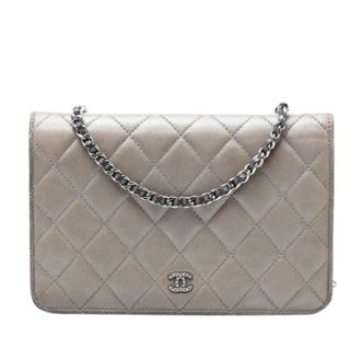 Chanel Pre-owned Quilted Crossbody Bag - - Pre-owned - Damen - Grau - ONE SIZE