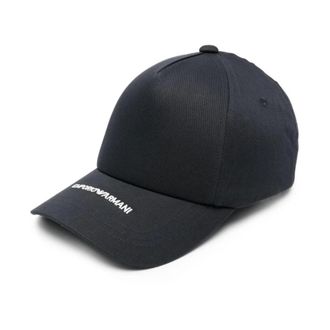 Emporio Armani Homme, Accessoires, Bleu, Taille: ONE Size Casquette de baseball avec logo brod&eacute;