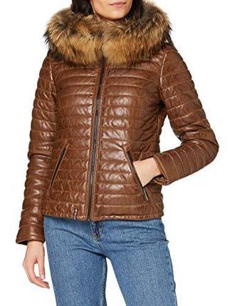 Oakwood 62666-507 Blouson, Marron (Cognac), Small (Taille Fabricant: S) Femme
