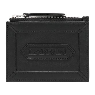 Lanvin Zipped Card Holder With Lanvin Label - - Accessories - Damen - Schwarzk - ONE SIZE