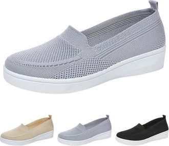 Generic Chaussures orthop&eacute;diques pour femme - Sans lacets - Semelle souple - En maille respirante - Chaussures de loisirs dext&eacute;rieur l&eacute;g&egrave;res et d&eacute;contract&eacute;es 