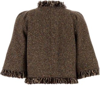 sacai Wool Blend Jacket - Beige