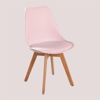 Sklum Pack de 2 chaises de salle &agrave; manger nordiques SKLUM Rose Noisette