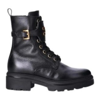 Elisabetta Franchi Anfibi fibbia e logo - Femme - Chaussures - Noir - Taille: W31