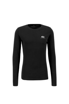 Alpha Industries Herren Back Print Heavy LS Longsleeve T-Shirt, Black, 3 XL