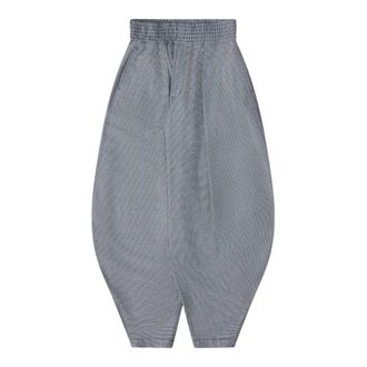 Comme Des Gar&ccedil;ons Houndstooth Balloon Hose - - Trousers - Damen - Grau - S