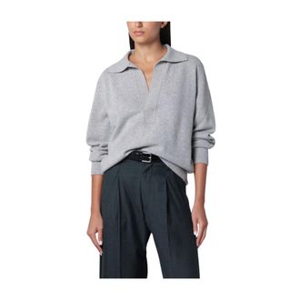 Victoria Beckham Genevieve Jumper - Femme - Pulls - Gris - Taille: 38 FR