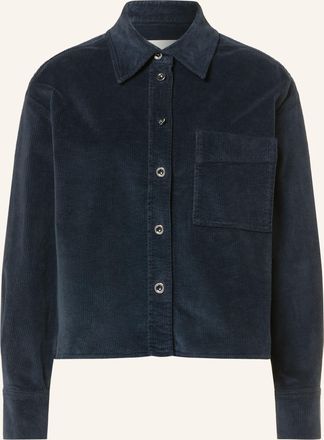 Closed Closed Oversized-Hemdbluse Aus Cord blau