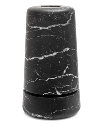 Editions Milano Vase aus schwarzen Marmor