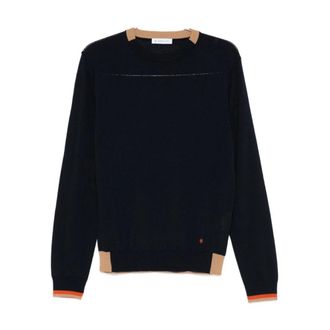 Manuel Ritz Rundhals-Strickware - - Knitwear - Herren - Blau - 3XL