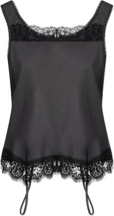 Maison Margiela Femme, Tops, Gris, Taille: 38 FR Mirrored Lace Slip Top