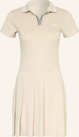 J.Lindeberg J.Lindeberg Jersey-Polokleid beige