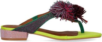 Kurt Geiger SANDALE TONG POM POM MULTICOLORE KURT GEIGER