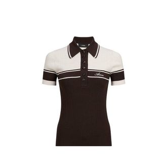 Amiri Polo droit bicolore en maille
