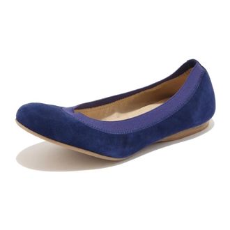 Stuart Weitzman Sapphire Suede Ballerina Flats Schuhe - - Shoes - Damen - Blau - 35 EU