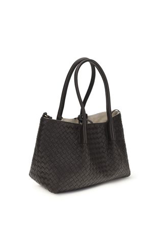 Bottega Veneta Womens Tote Bag Pinacoteca Espresso-Ecru Calf Leather Shoulder Espresso/ecru