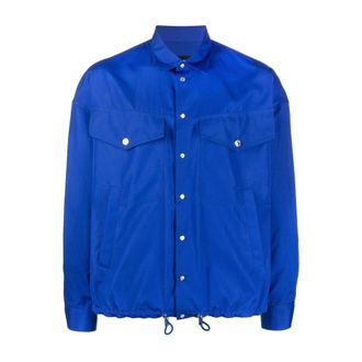 Dsquared2 L&auml;ssiges blaues Langarmhemd - - Shirts - Herren - Blau - 2XL