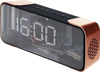 Adler Europe Adler Europe AD 1190 Kabelloser Radiowecker - FM-Radio, 3 Weckermodi, LED-Display mit 3 Intensitätsstufen, Bluetooth 5.0, AUX/SD-Eingang, 1800 mAh Akk