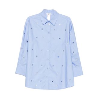 Twinset Femme, Blouses et Chemises, Bleu, Taille: 36 FR U&B Shirt