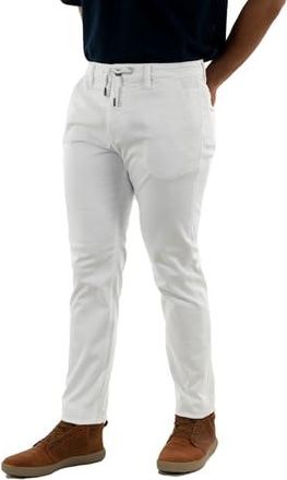 Kaporal Jeans/Jogging, pour Homme, 70% Coton - 20% Coton_Recy - 8% Polyester - 2% Elasthanne, Coupe Tapered Slim, Couleur X White, Taille 2XL