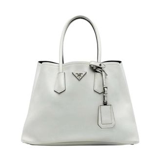 Prada Pre-owned Leather Tote Bag - - Pre-owned - Damen - Wei&szlig; - ONE SIZE