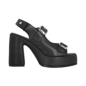 Cult Femme, Chaussures, Noir, Taille: 39 EU High Heel Sandales