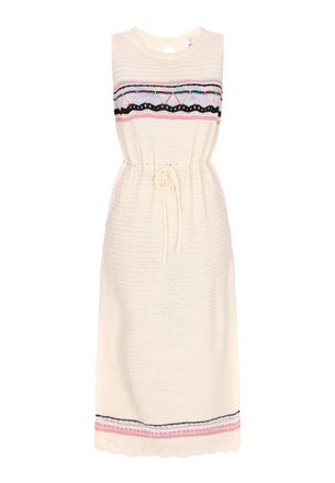 Izia Kleid Frauen cremewei&szlig; mehrfarbig