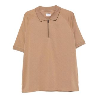Pal Zileri Polo-Shirt mit geometrischem Muster - - Tops - Herren - Beige - 2XL