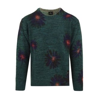 Paul Smith Rundhalspullover - - Knitwear - Herren - Gr&uuml;n - S