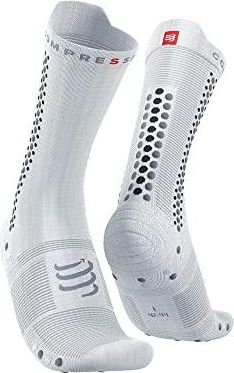 Compressport Chaussettes Pro Racing V4.0 Bike, Blanc/Alliage, S Mixte