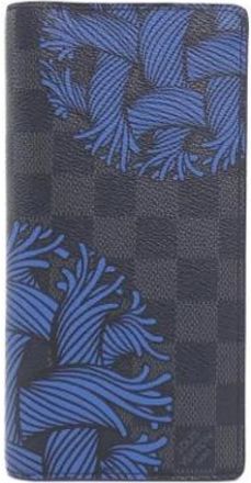 Louis Vuitton Portefeuille long (bi-pli) doccasion - Homme - Pre-owned - Bleu - Taille: ONE Size