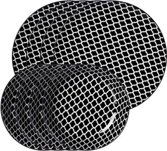 Ritzenhoff & Breker Takeo Swing Tafelservice 8-teilig, Speiseteller (26 cm) und Suppenteller (20 cm) für 4 Personen, Skandinavisches Design, Mix-&-Match-Geschirr, Porzell