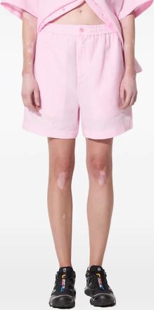 PANGAIA short &agrave; taille &eacute;lastique - Rose