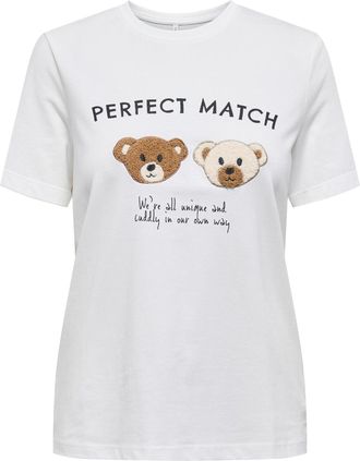 Only Damen Onlteresa Life Reg S/S Teddy Top Cs JRS, Cloud Dancer, M