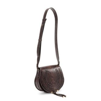 Chlo&eacute; Sac effet croco Marcie en cuir de veau