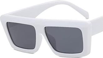 Generic Lunettes de soleil carrées rétro style urbain 2025 pour hommes et femmes (couleur : F, taille : 1)