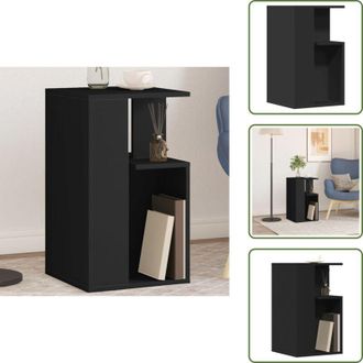 vidaXL Beistelltisch Schwarz 35x35x60 cm Holzwerkstoff - Couchtisch - Beistelltisch - Nachttisch - Wohnzimmerstil - Modern