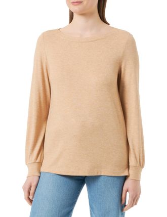 s.Oliver Damen T-Shirt Langarm Brown 42