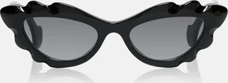 Aquazzura Lunettes de soleil oeil-de-chat Palm Babe