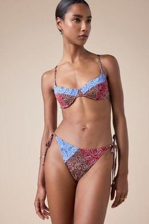 Calzedonia Bikinihose Mit Schmalen B&auml;ndchen Bandana Patch Aufdruck