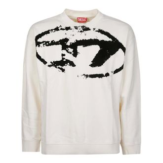 Diesel Herren, Sweatshirts & Hoodies, Wei&szlig;, SGr&ouml;&szlig;e