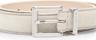 PESERICO Womens Bead-Trim Leather Belt Aw26 W