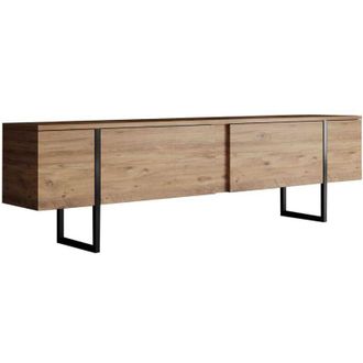 Asir Group LLC Meuble TV en agglom&eacute;r&eacute; et m&eacute;tal Luxe