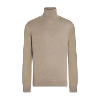 Ermenegildo Zegna Cashseta Rollkragenpullover - - Knitwear - Herren - Beige - 3XL